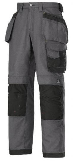 Snickers 3214 Håndværkerbukser canvas Grå/sort(5804)